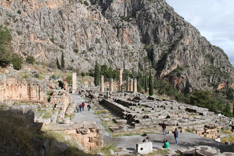 Oracle at Delphi, editorial photo. Image of ruins, circular - 107865191