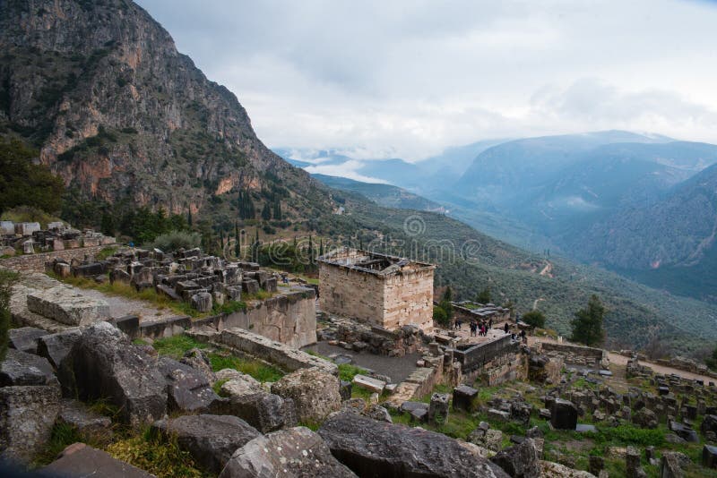 Delphi, Greece stock image. Image of archaeological, history - 66248669