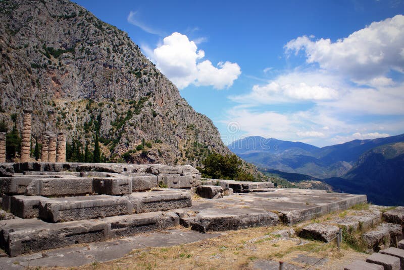 Delphi in Greece stock photo. Image of historic, historical - 56440316