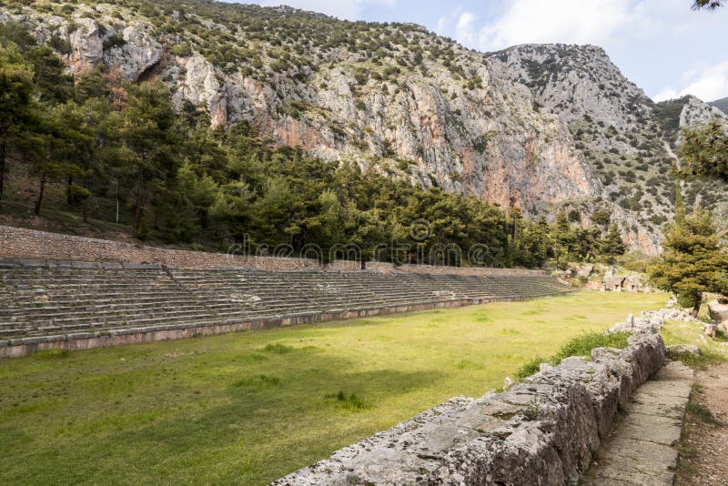 Sanctuary of Delphi, Greece Stock Image - Image of delfos, heritage ...