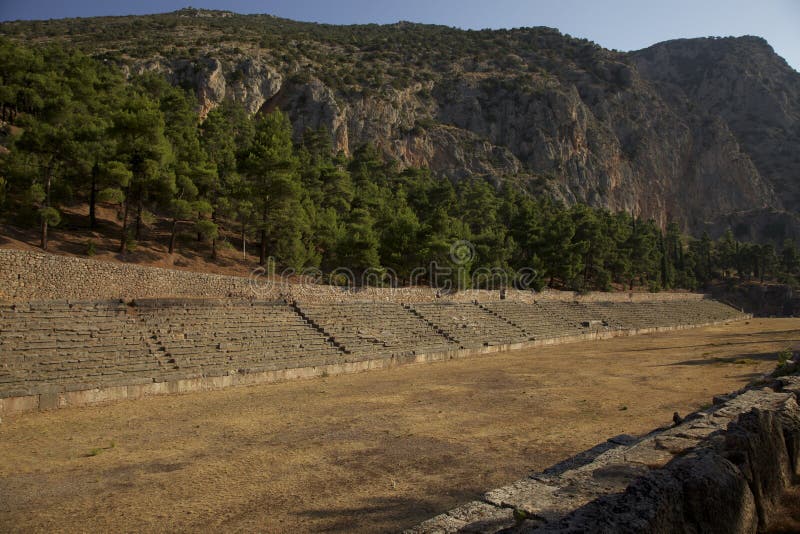 Delphi - Stadium stock photo. Image of monument, destination - 28275384