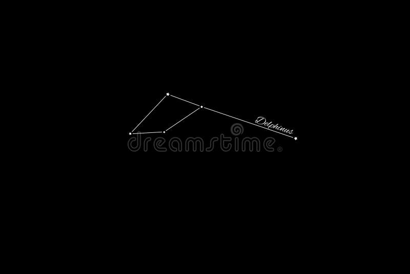 Delphinus Constellation, Cluster of Stars, Dolphin Constellation Stock ...