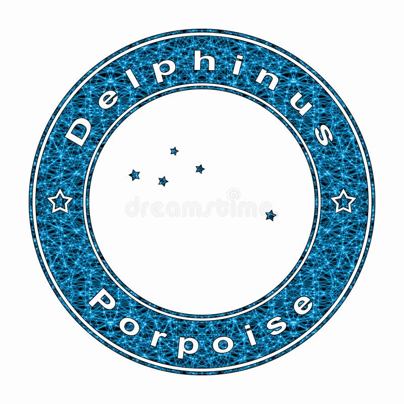 Delphinus Star Constellation, Dolphin Constellation Stock Illustration ...