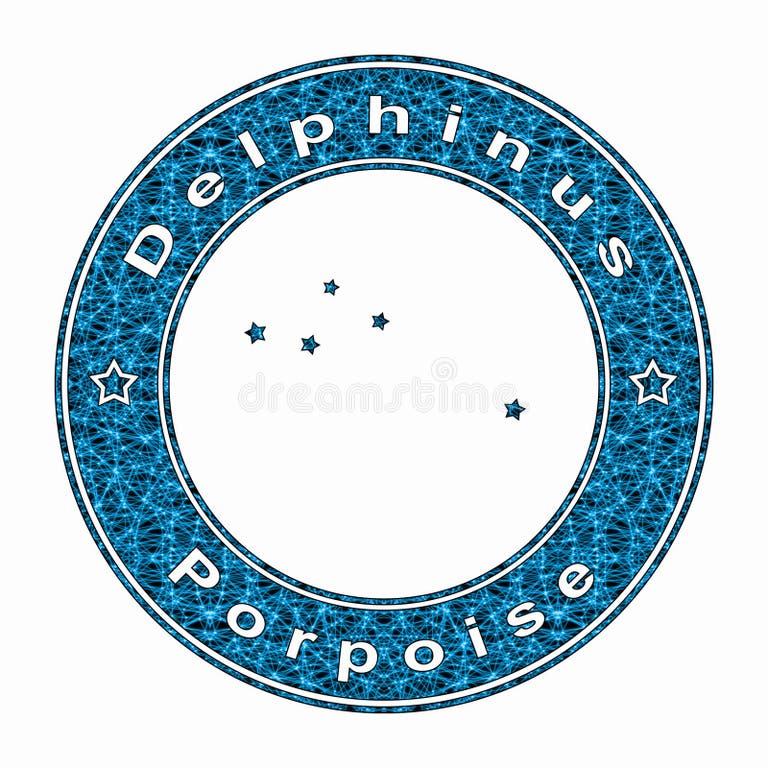 Delphinus Star Constellation, Dolphin Constellation Stock Illustration ...
