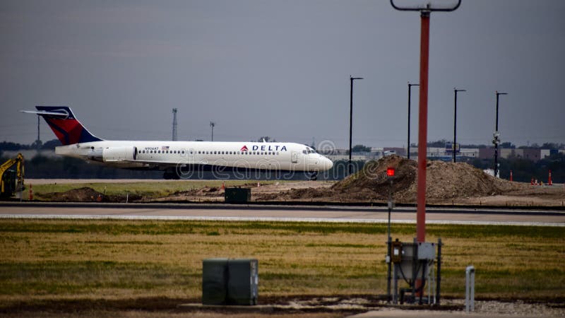 Delta Airlines Airplane on the Runway Editorial Photo - Image of public ...