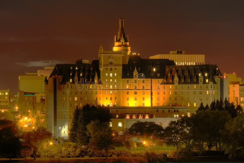Delta Bessborough Hotel, Saskatoon Stock Image - Image of building ...