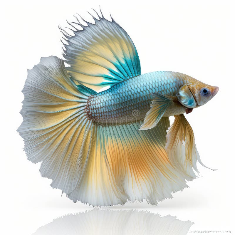 Delta Betta Fish. Popular Fish. Isolated on White Background. Stock ...