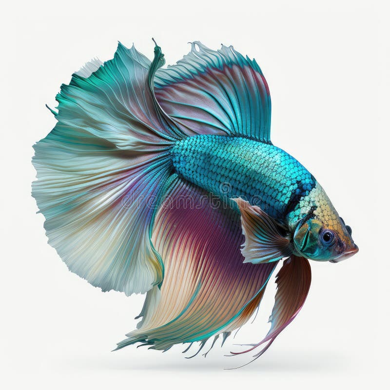 Delta Betta Fish. Popular Fish. Isolated on White Background. Stock ...