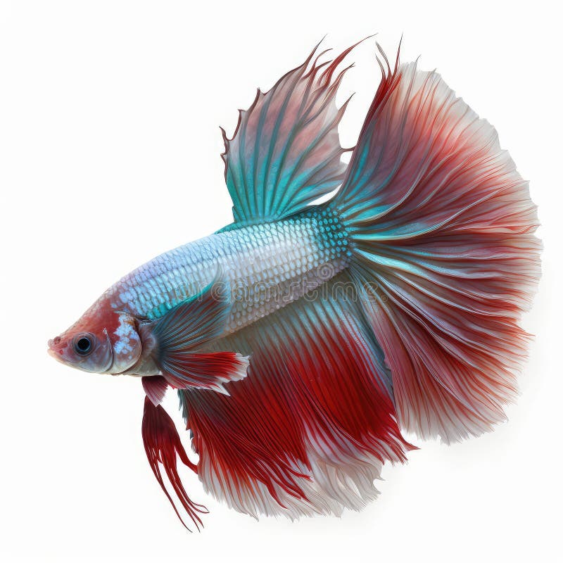 Delta Betta Fish. Popular Fish. Isolated on White Background. Stock ...