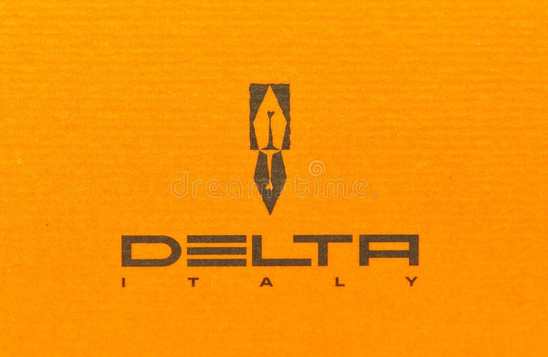 Delta brand and logo editorial stock photo. Image of ballpoint - 17692713