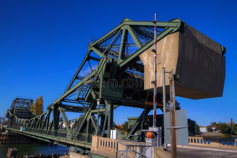 Delta Bridge Counter Weight Walnut Grove HDR Stock Photo - Image of ...