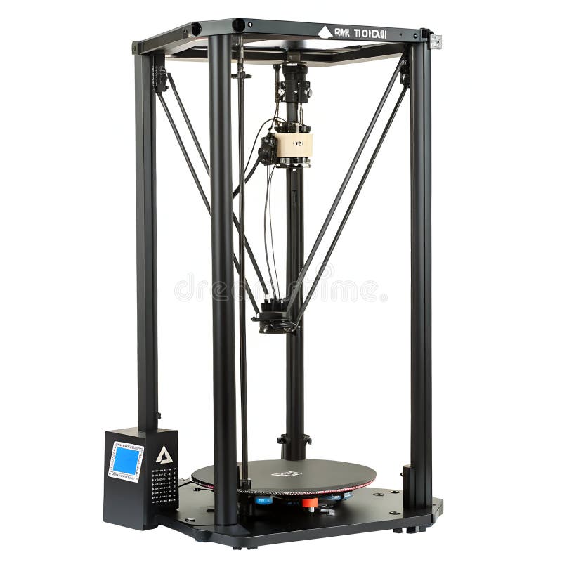 Delta 3D Printer stock illustration. Illustration of advanced - 357275087