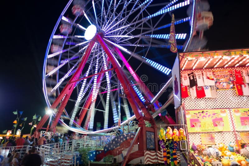 Delta Fair, Memphis, TN, Ferris Wheel at County Fair Editorial Stock ...