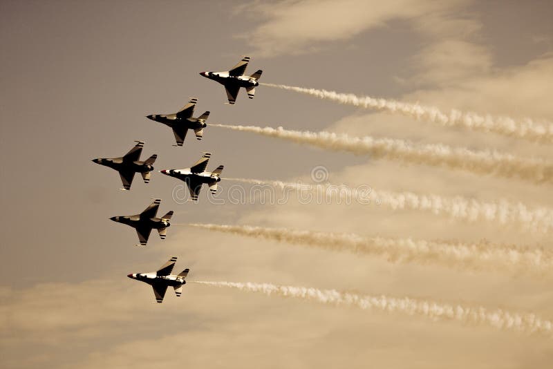 Delta Formation stock photo. Image of white, colors, thunderbirds ...