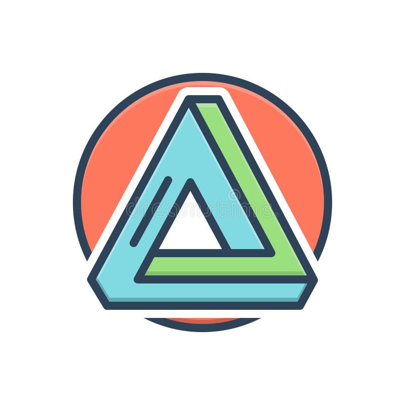 Color Illustration Icon for Delta, Business Label and Company Stock ...