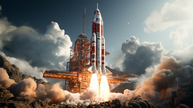 Delta III Launch Vehicle of McDonnell Douglas Stock Image - Image of ...