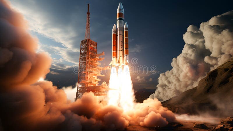 Delta III Launch Vehicle of McDonnell Douglas Stock Image - Image of ...