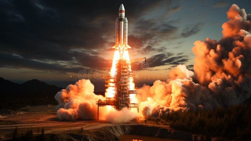 Delta III Launch Vehicle of McDonnell Douglas Stock Image - Image of ...