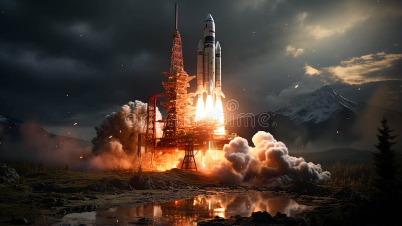 Delta III Launch Vehicle of McDonnell Douglas Stock Image - Image of ...