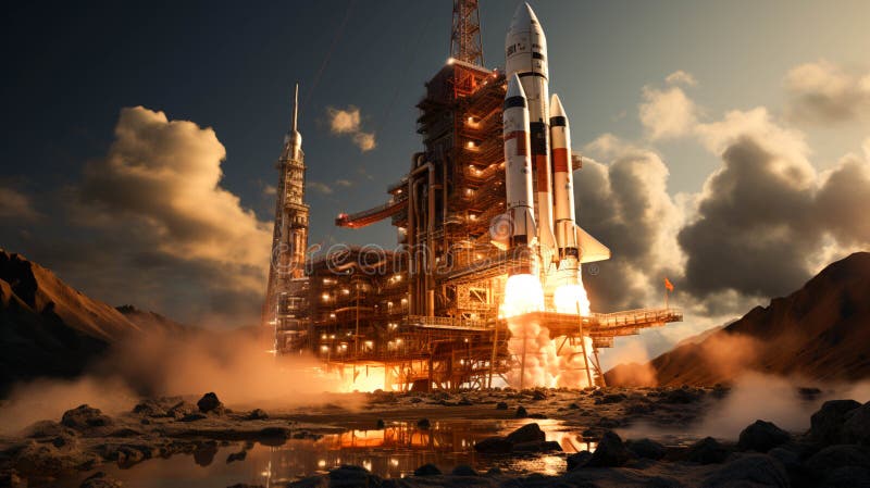 Delta III Launch Vehicle of McDonnell Douglas Stock Photo - Image of ...