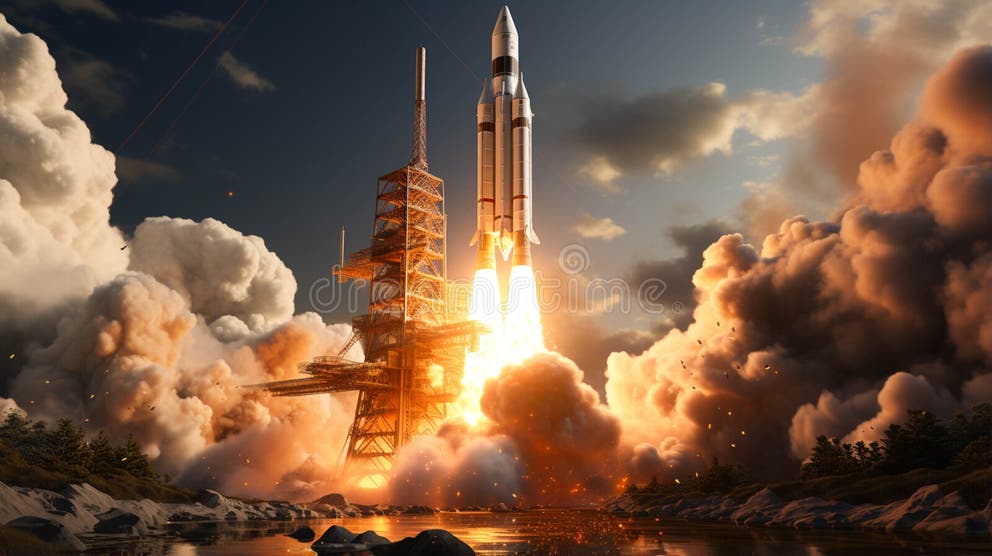 Delta III Launch Vehicle of McDonnell Douglas Stock Image - Image of ...