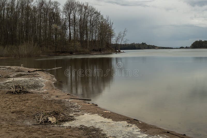View of Delta Lake in Upstate New York Stock Photo - Image of greeting ...