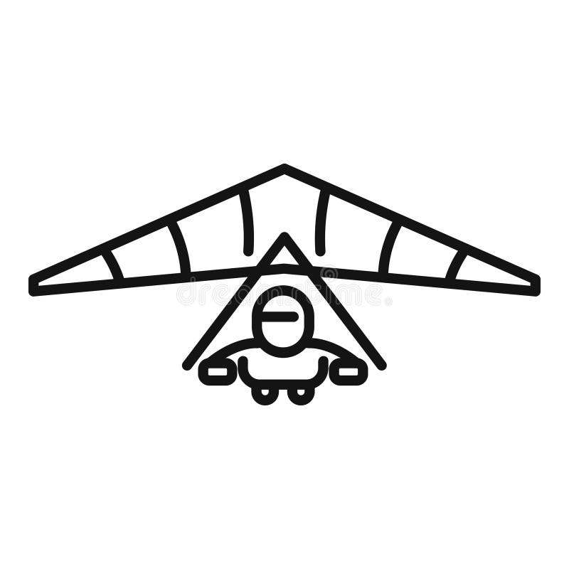 Delta Wing Plane Design Clipart