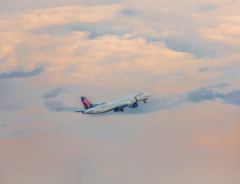 Delta Rising through Sunset Editorial Stock Image - Image of journey ...