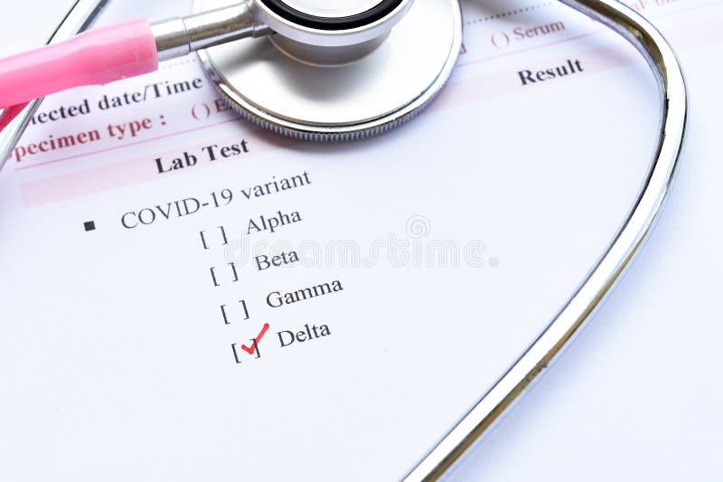 Delta Variant COVID-19 Positive Result Stock Photo - Image of genotype ...