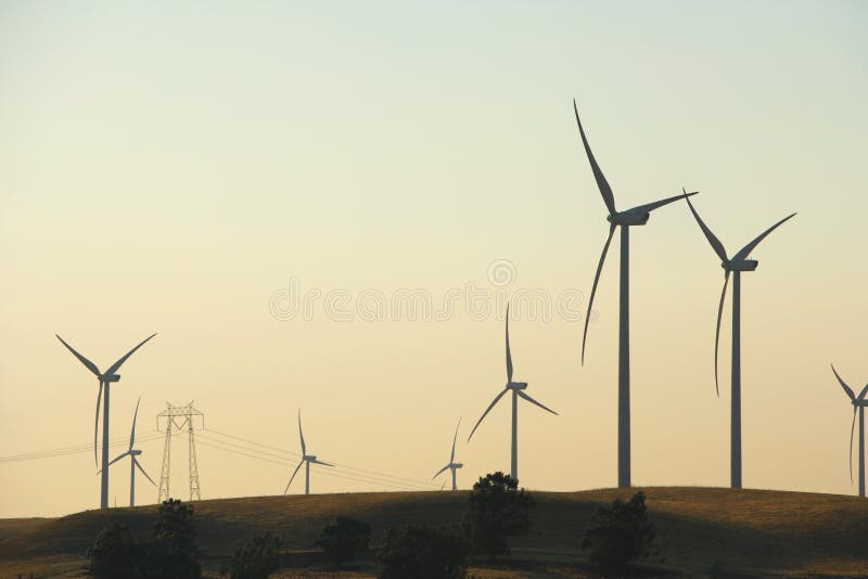 Delta Wind Farm stock image. Image of development, blue - 5594765