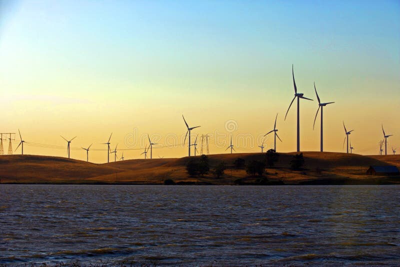 Delta Wind Farm stock photo. Image of efficiency, renewable - 5873812