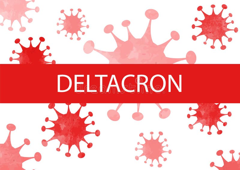 Deltacron New Covid-19 Variant. Vector Poster Illustration Stock Vector ...