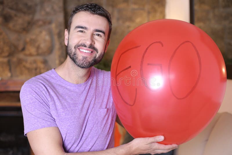 Delusional Man with an Inflated Ego Stock Photo - Image of adult ...
