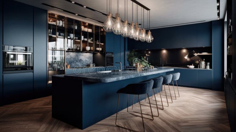 Deluxe Colors Kitchen stock illustration. Illustration of black - 275429041