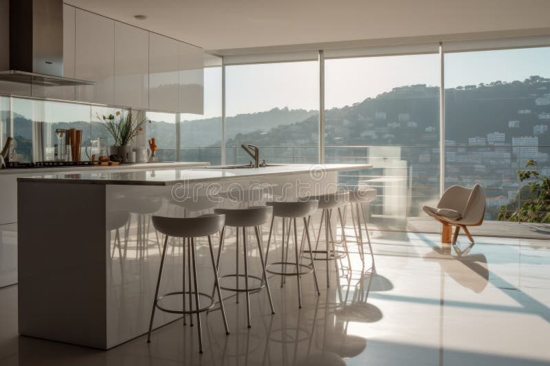 Deluxe Colors Kitchen stock illustration. Illustration of furniture ...