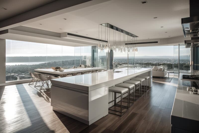 Deluxe Colors Kitchen stock illustration. Illustration of modern ...