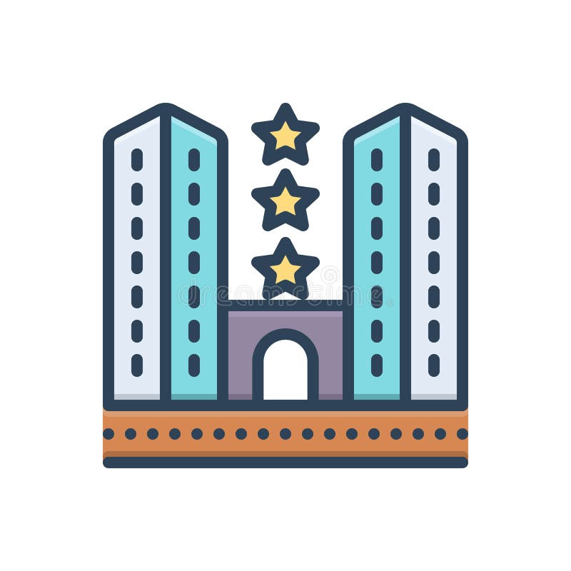 Color Illustration Icon for Deluxe, Luxurious and Deluxe Stock Vector ...