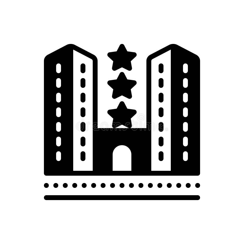 Black Solid Icon for Deluxe, Luxurious and Sumptuous Stock Vector ...