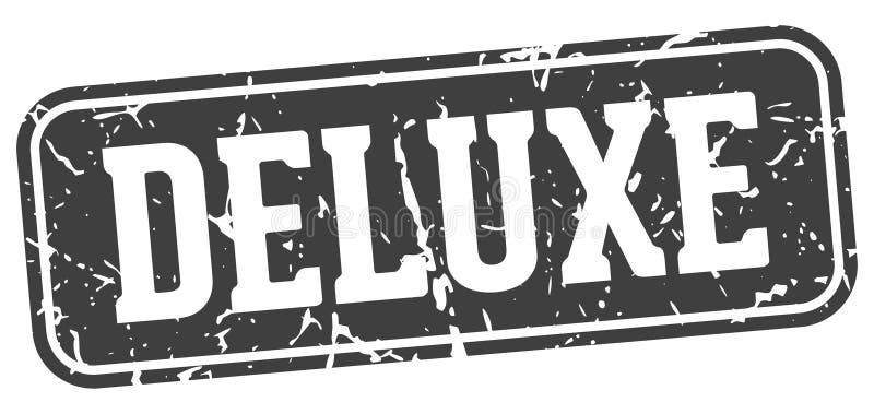 Deluxe Rectangular Sign. Deluxe Stamp Stock Vector - Illustration of ...