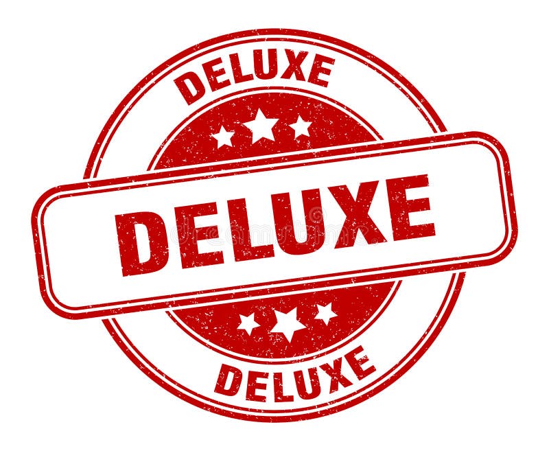 Deluxe Stamp. Deluxe Round Grunge Sign Stock Vector - Illustration of ...