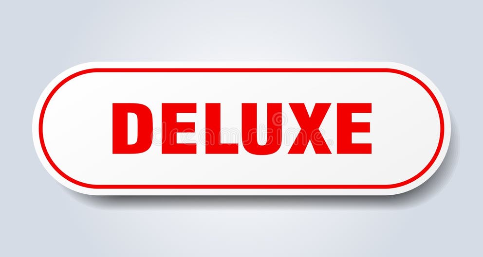 Deluxe sticker. stock vector. Illustration of paper - 197151528