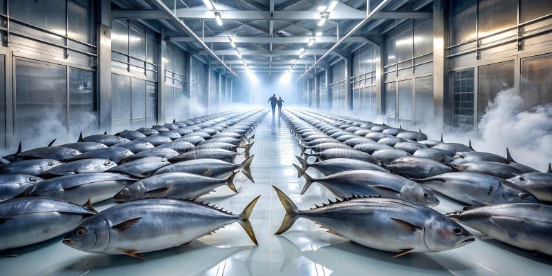Delve into the Cold Ambiance of a Tuna Freezing Room Capturing the ...