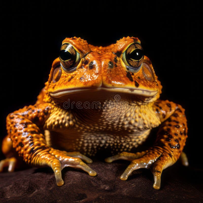 Elegant Toad Portrait: Nature S Textured Beauty Stock Illustration ...