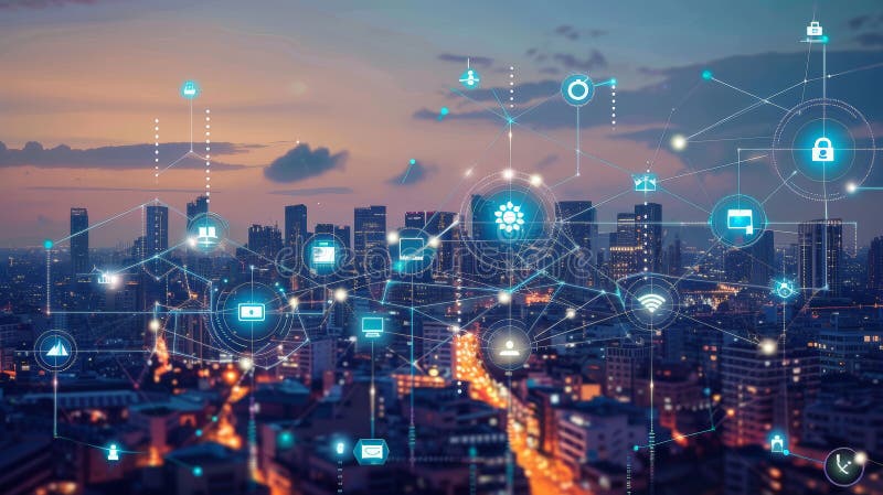 Synergizing Technology: Blockchain S Impact on IoT Stock Photo - Image ...