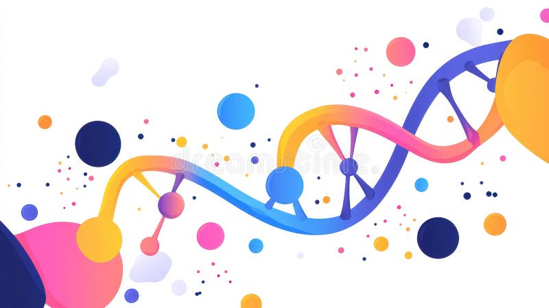 Explore the World of Genetic Engineering with a Vibrant Illustration of ...
