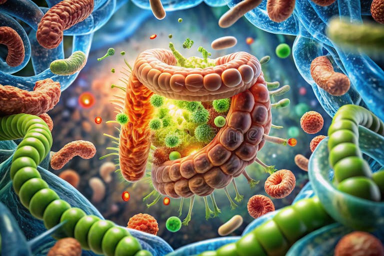 Exploring the Intricate Ecosystem of the Gut Microbiome a Microscopic ...