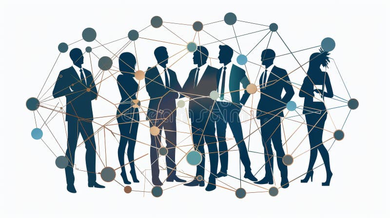 Connectivity: the Interconnected Web of Humanity Stock Photo - Image of ...