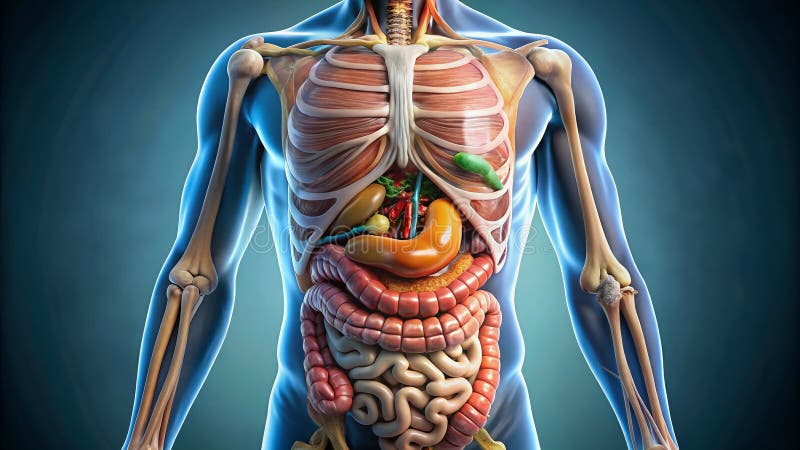 Comprehensive Anatomy of the Human Abdomen a Detailed Visual Guide To ...