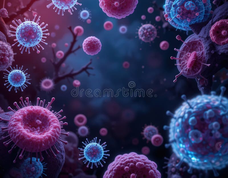 A Detailed 3D Illustration of Realistic Immune System Cells White Blood ...