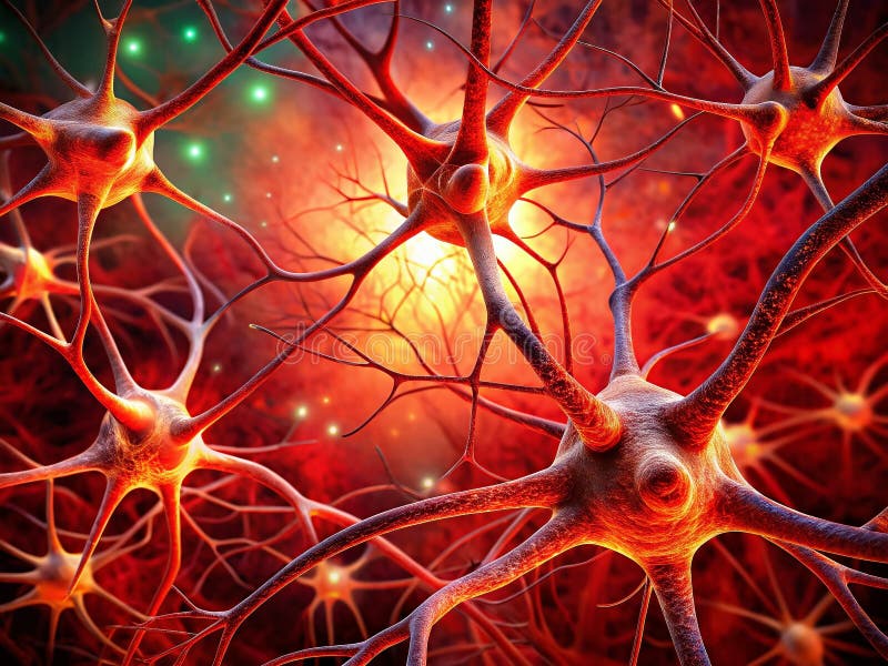 Unveiling the Intricate Network of Red Neurons a Microscopic ...